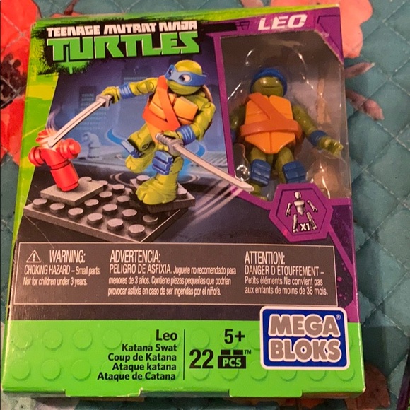 Mega Bloks | Toys | Teenage Mutant Ninja Turtles Leo Mega Blocks | Poshmark